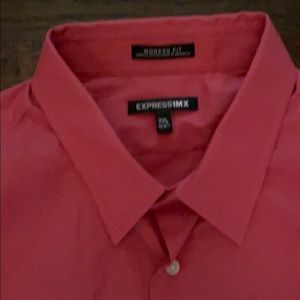 Express | Shirts | Express Dress Shirt Xxl 818 12 Dark Pink | Poshmark